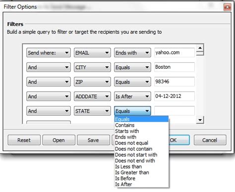 How To Apply Filters To Target Group Email Campaigns Free Group Email And Mass Email