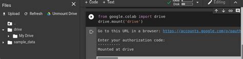 Python Google Colab ValueError Mountpoint Must Be In A Directory