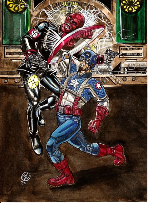 Captain America Vs Red Skull