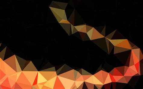 Dark Orange Vector Polygon Abstract Backdrop 15556349 Vector Art At Vecteezy