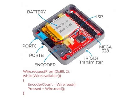 M5stack Plus Encoder 328 500mah M5stack M019