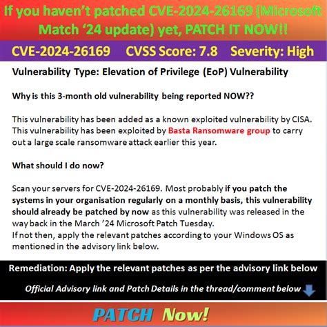 cve 2024 26169 windows error reporting service elevation of privilege