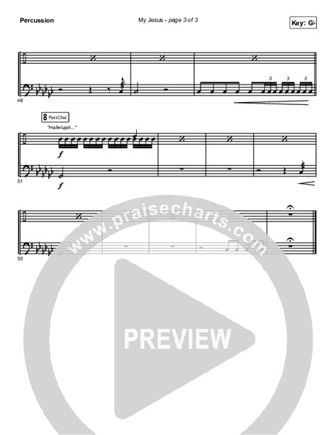 My Jesus Percussion Sheet Music Pdf Anne Wilson Praisecharts