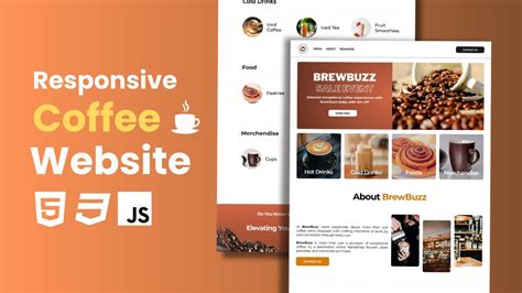 Responsive Coffee Shop Website Using Html Css And Javascript Youtube