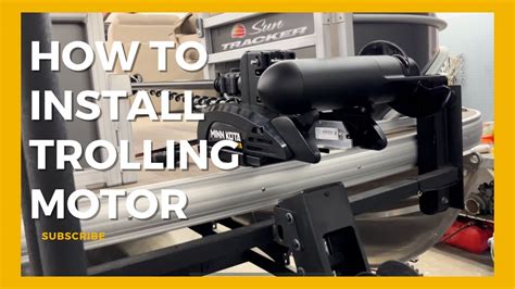 How To Install A Trolling Motor Youtube