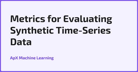Metrics For Evaluating Synthetic Time Series Data