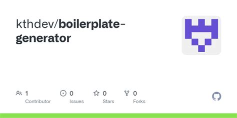 Github Kthdevboilerplate Generator