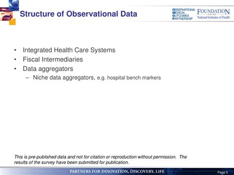 Ppt Data Sources Landscape And Omop Distributed Partners Summary Of