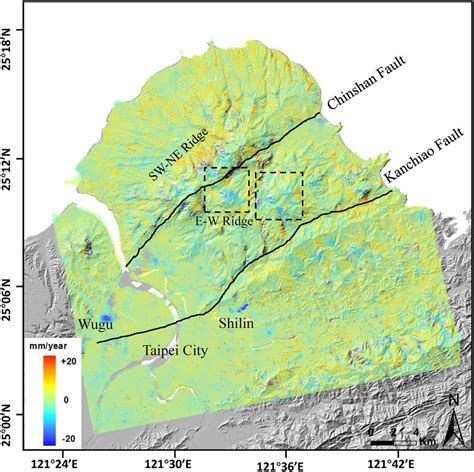 Average Deformation Velocity Map Line Of Sight Los Direction Over The Download Scientific