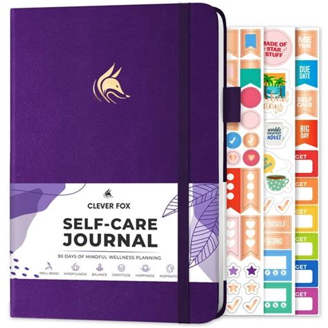 Clever Fox Self Care Journal Wellness And Reflection Notebook 90 Days