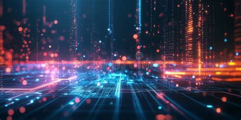 A Futuristic Ai Powered Weather Prediction System Featuring Glowing Cybernetic Climate