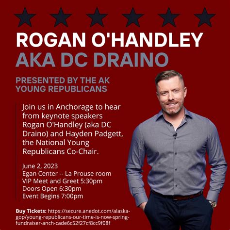 Rogan Ohandley Aka Dcdraino Is Keynote Speaker For Anchorage
