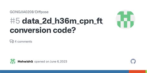 Data 2d H36m Cpn Ft H36m Dbb Gmm Npz Conversion Code · Issue 5