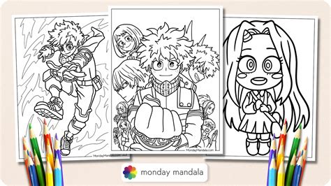 My Hero Academia Free Coloring Pages 2025