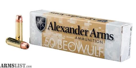 Armslist For Sale Alexander Arms 50 Beowulf® 350g Xtp Loaded