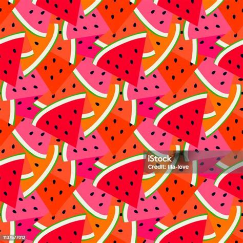 달콤한 박과 여름 과일 패턴입니다 계절 여름 과일 배경입니다 워터 멜론 컬러풀 프린트 수박에 대한 스톡 벡터 아트 및 기타 이미지 수박 연속무늬 0명 Istock