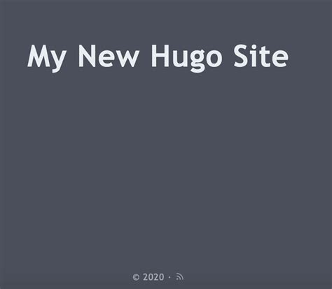 Hugo GitHub Pages 搭建自己的网站