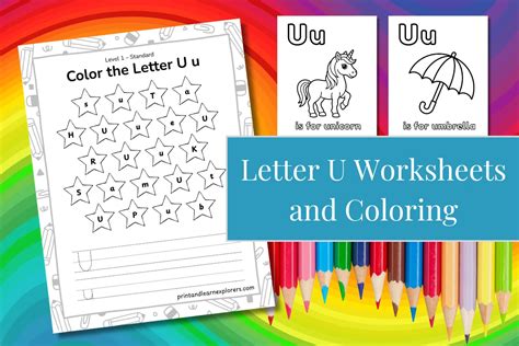 Letter U Worksheets And Coloring Pages Free Printables Print And