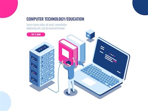 Cloud Data Storage Remote Backup Of Files Data Center And Database Isometric Concept Vector