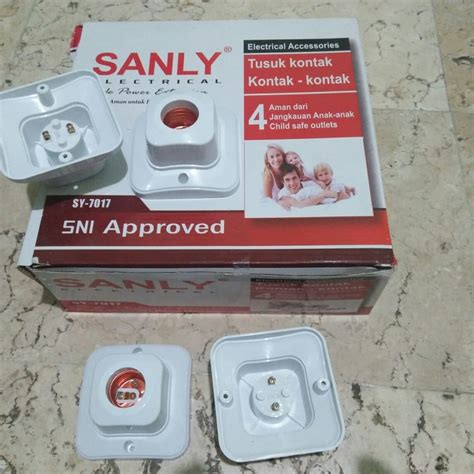 Jual Fitting Dudukan Lampu Plafond Tempel Oval Merk Sanly Shopee Indonesia