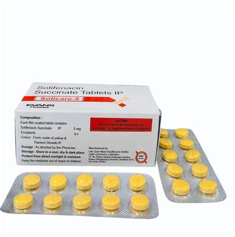 Solifenacin Succinate Tablets At ₹ 399 Stripe Ogli Sirmaur Id 2853780825730