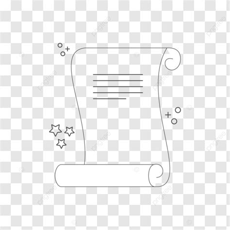 Curled Up Scroll Paper With Text Vector Scroll Paper Writing Png And