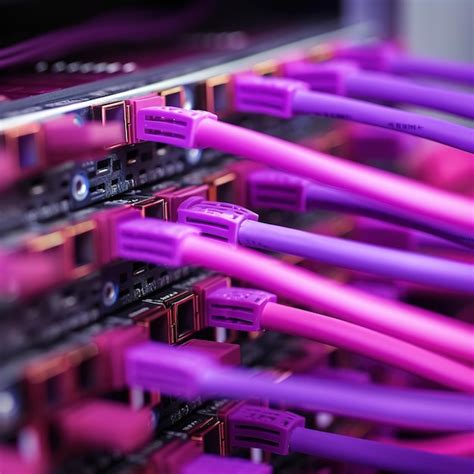 Premium Ai Image Network Cable Binary Fiber Otics Backgound