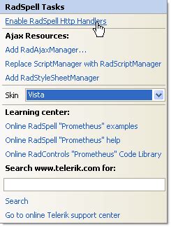 Telerik Web Forms Spell Getting Started Telerik UI For ASP NET AJAX