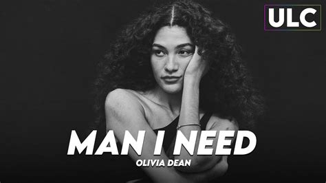 Olivia Dean Man I Need Lyric Video Youtube