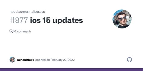 ios 15 updates · issue 877 · necolas normalize css · github