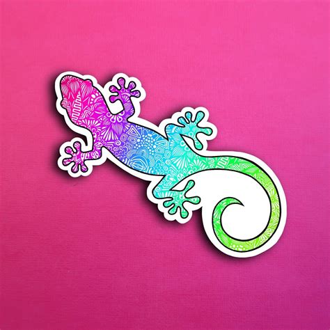 Lizard Sticker Waterproof Etsy
