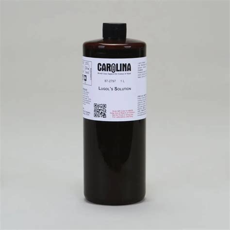 Lugol Solution Laboratory Grade 1 L Carolina Biological Supply
