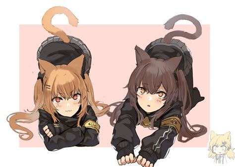 Kawaii Ump Sisters Neko Girl Cat Girl Manga Girl Yuri Anime Anime