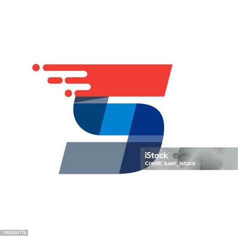 Logo Gerakan Kecepatan Cepat Letter S Ilustrasi Stok Unduh Gambar