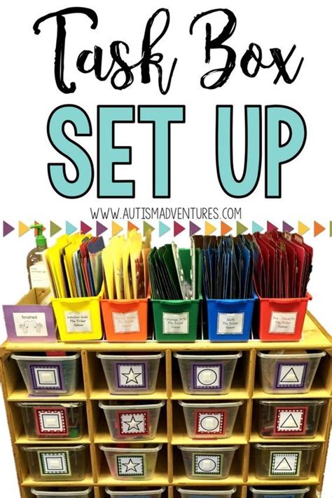 Task Box Set Up For An Organized Classroom Task Bin Ideas Work Box