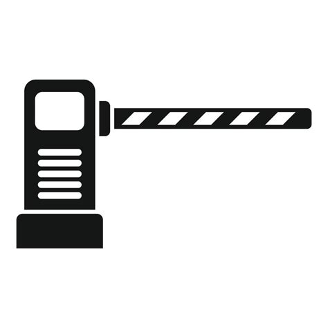 Access Barrier Icon Simple Vector Automatic Gate 21503188 Vector Art At Vecteezy