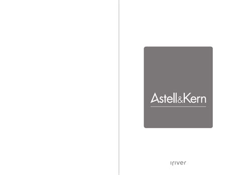 Iriver Astell Kern AK10 Manual 10 Sider