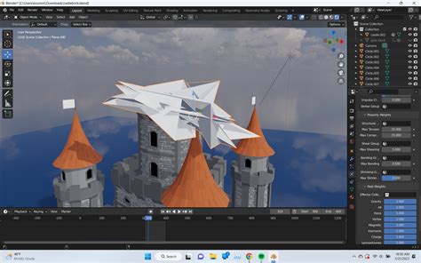 Plane Disappears When I Add Cloth Modifier And Becomes This Monster When I Pin The Top And