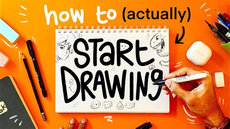 How To Actually Start Drawing For Beginners Youtube