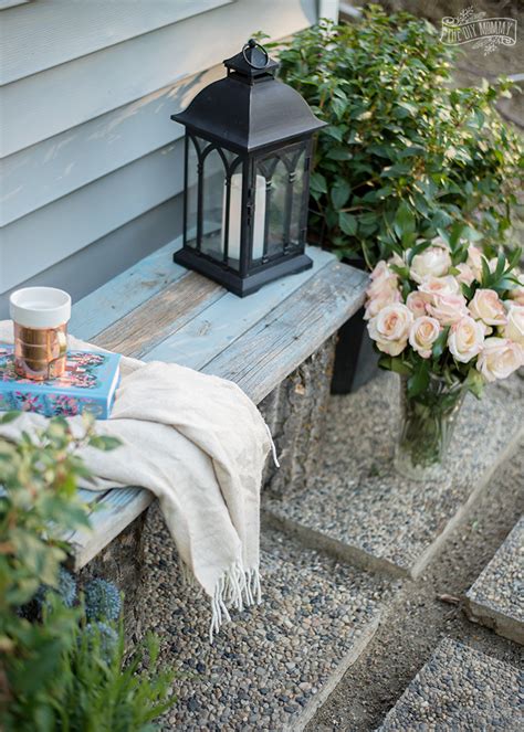 Easy DIY Rustic Log Reclaimed Wood Garden Bench