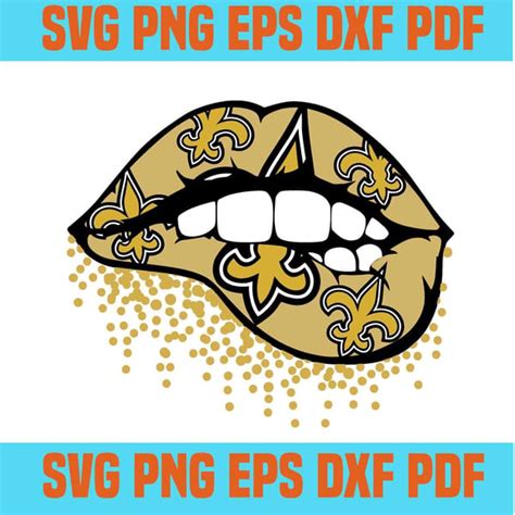 New Orleans Saints Lips Svgsvg Files For Silhouette Files Inspire