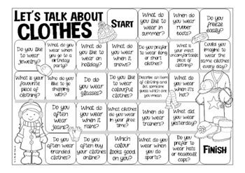 Let S Talk About Clothes English Esl Conversation Speaking Game