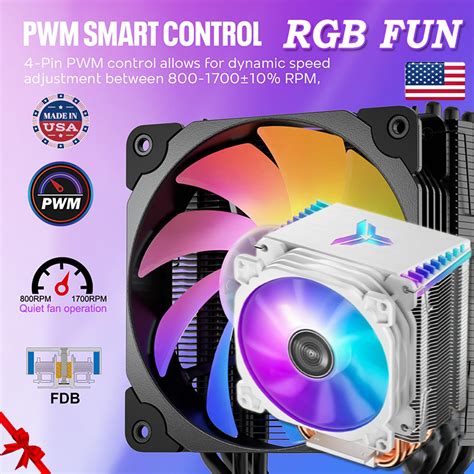 120mm Cpu Fan Cooler Case Chassis Cooling Dual Ring Double Sided Led Fan Rgb Silent High Air