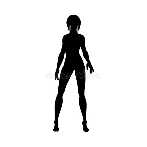 Silueta De Chicas Sexys Desnudas Ilustración Del Vector Ilustración