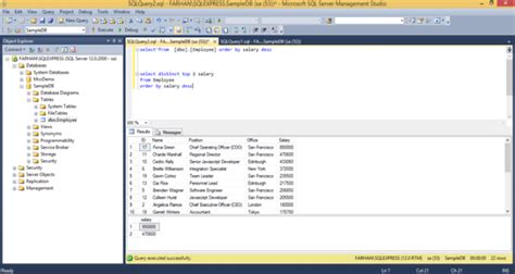 How To Find The Highest Salary In Sql Server
