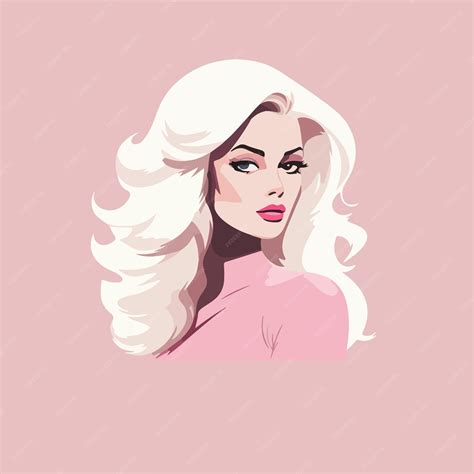 Premium Vector Barbie Girl Flat Illustration Vector