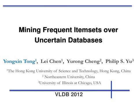 ppt mining frequent itemsets over uncertain databases powerpoint