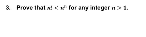Solved Prove That N Nn For Any Integer N Chegg