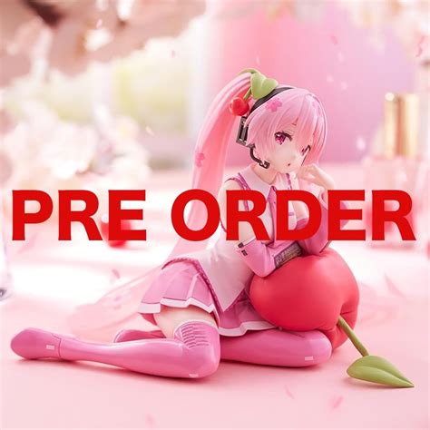 Sakura Miku Desktop Cute Figure Cherry Cushion Ver Shopee Malaysia