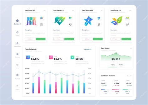 Premium Vector Infographic Dashboard Uiux Design With Graphs Charts And Diagram